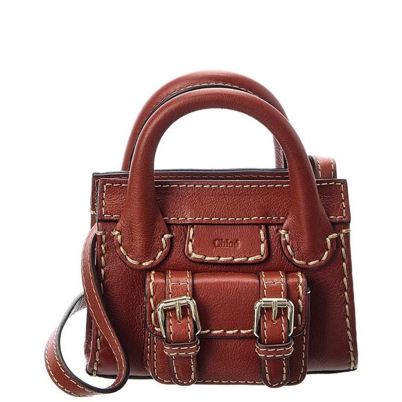 Chloé | Bags | Chlo Edith Nano Leather Shoulder Bag Brown | Poshmark